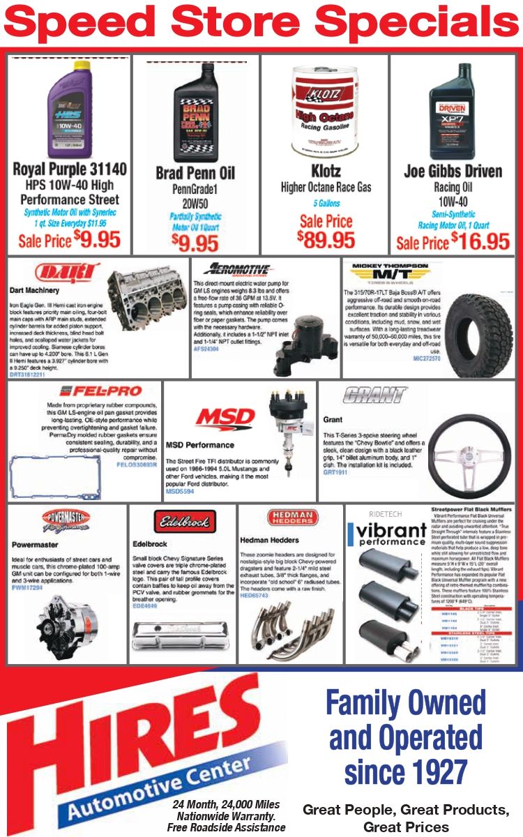 Speed Shop Specials | Hires Automotive Center | Fort Wayne, IN